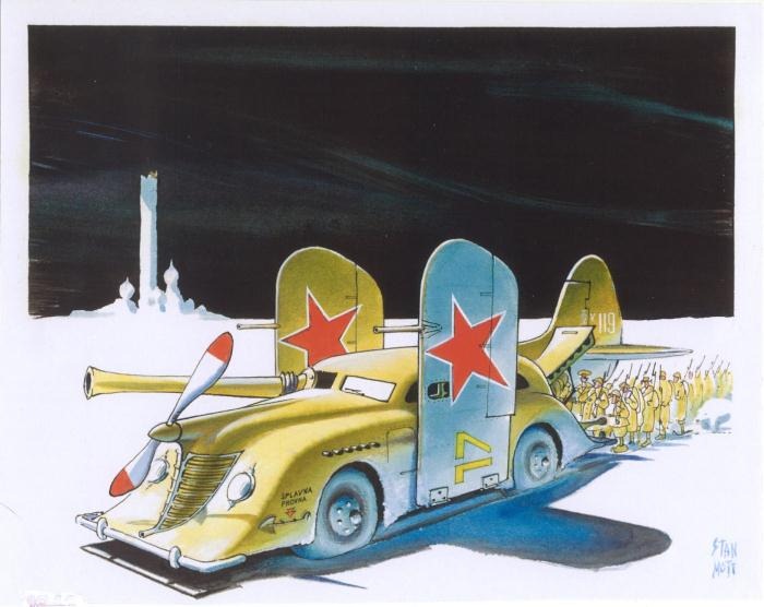 Fascinating Automobile Illustrations by Stan Mott | Amusing Planet